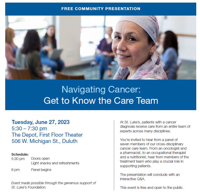 Navigating Cancer: Get to Know St. Luke's Care Team