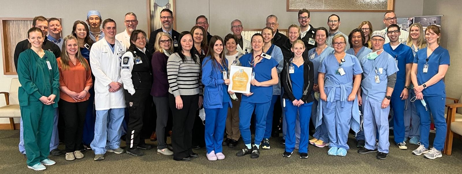 St. Luke’s Earns Certification for Excellence in Advanced Chest Pain Care